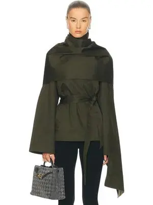 EAVES Yuna Crop Trench - Hunter Green