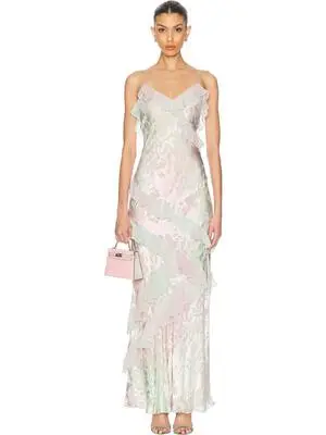 LoveShackFancy Rialto Dress - Lilac Spring