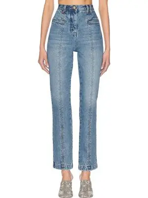 Jacquemus Le De-nimes Norma Jeans - Blue Tabac