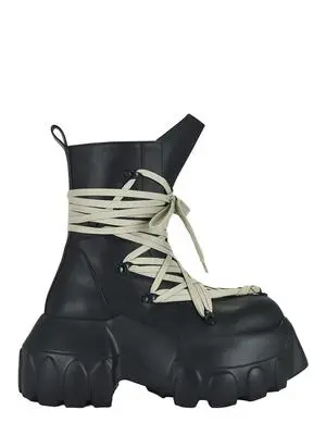 Rick Owens Megalaced Mega Tractor Boots - Black