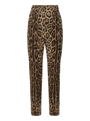 Dolce & Gabbana Leopard-print Wool Pants - Animal Print