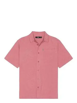 FORMER Former Vivian Vine Short Sleeve Shirt In Rose.