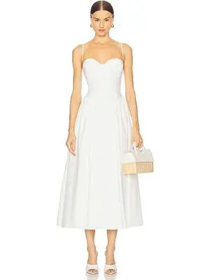 Majorelle Serena Midi Dress - White