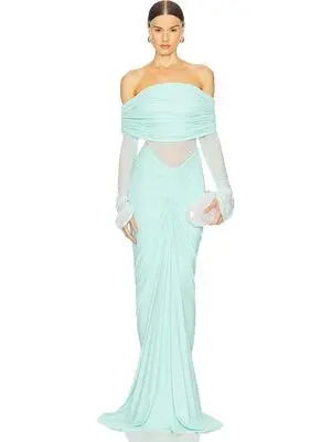 DEME BY GABRIELLA X Jolene Gown - Green