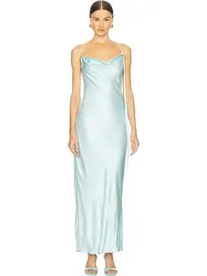 Bardot Renu Cowl Neck Maxi Dress - Aqua