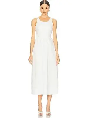 Bardot Bryony Lace Poplin Midi Dress - Orchid White