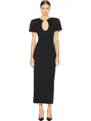 ROWEN ROSE Cut Out Maxi Dress - Black