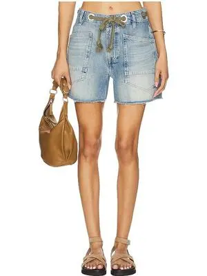 Free People Moxie Denim Shorts - Truest Blue