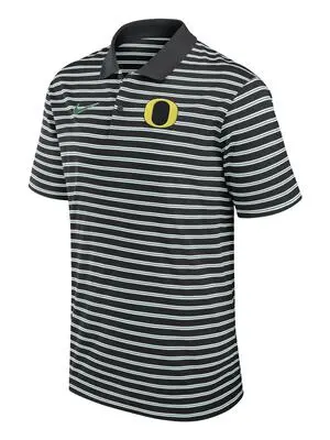Nike Oregon Ducks Primetime Victory Striped Dri-fit College Polo - Black