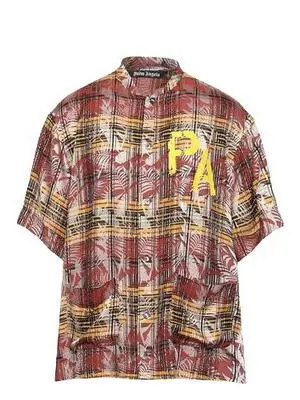Palm Angels Shirt Size Viscose, Acetate, Polyester - Brown