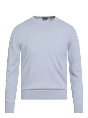 BALLANTYNE Solid Lightweight Knit Sweater - Blue