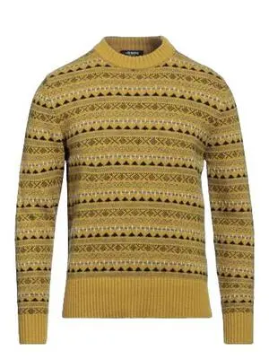 MASQ 39 Multicolor Patterned Sweater - Yellow