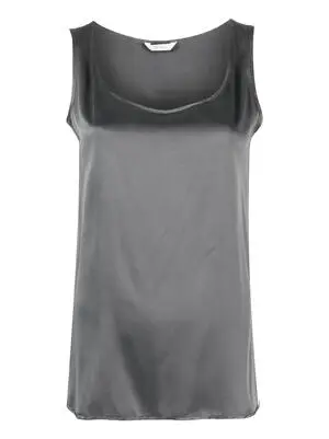 Max Mara Square-neck Sleeveless Top - Grey