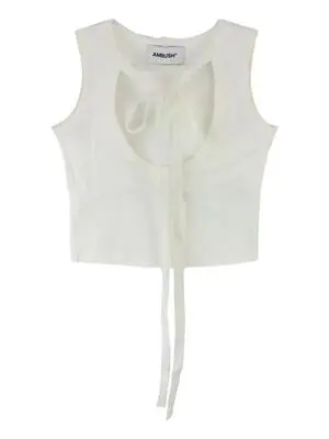 AMBUSH Cut-out Detail Top - White