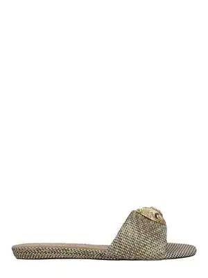 Kurt Geiger Kensington Embellished Slide Sandals - Neutrals