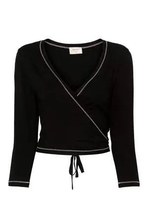 Repetto Wrap Top - Black