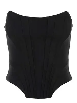 Giuseppe Di Morabito Strapless Corset Top - Black