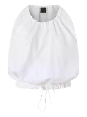 Pinko Drawstring-detail Top - White