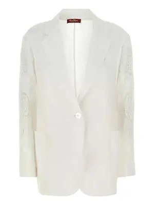 MAX MARA Max Mara Angizia Embroidered-Sleeve Blazer