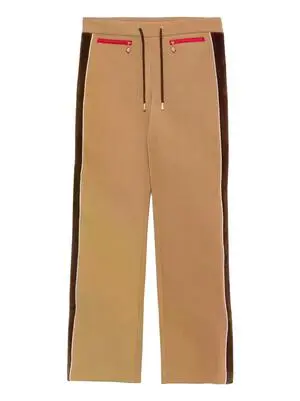 Casablanca Chenille Panelled Track Pants - Brown