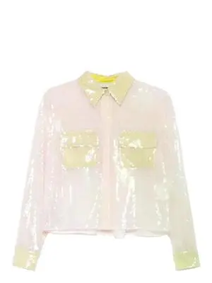 MVP WARDROBE Point Collar Shirt - Pink
