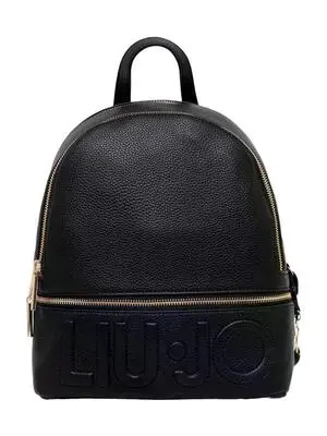 Liu Jo Embossed Logo Backpack - Black