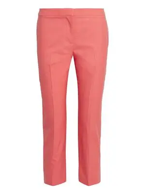 Alexander McQueen Cropped Wool-twill Pants - Coral