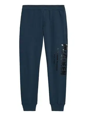 Alexander McQueen Logoprint French Cottonterry Sweatpants - Navy
