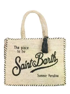 MC2 SAINT BARTH Raffia Tote Bag - Neutrals