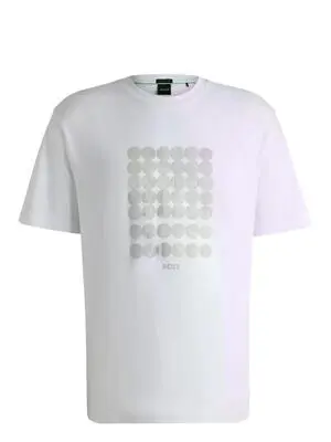 BOSS Geometric-print T-shirt - White
