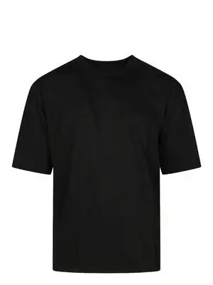 WHITE SAND Cotton T-shirt - Black