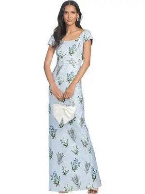 Sachin & Babi Grace Printed Gown - Blue