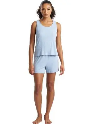 Natori Skye Rib Ease Tank Blue