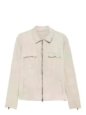 SALVATORE SANTORO Leather Jacket - Neutrals