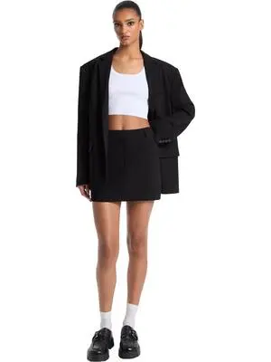 Michael Kors Crepe Mini Skirt - Black