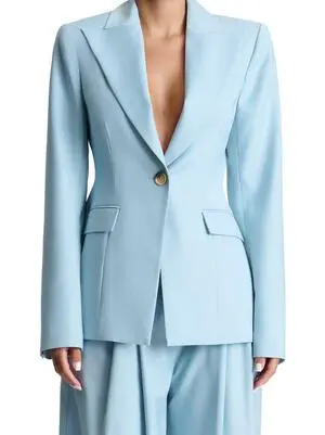 Naked Wardrobe Naked Wardrobe One-Button Blazer Baby Blue
