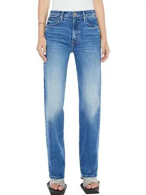 MOTHER Lil' High-waist Straight-leg Jeans - Bitchn