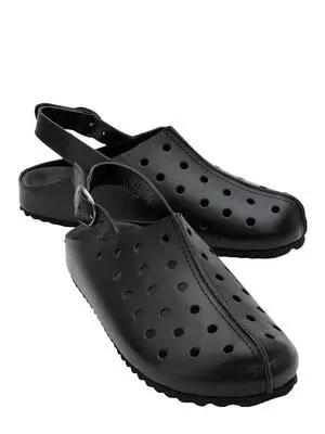 FOREVER & ALWAYS SHOES Forever & Always Shoes Justa Leather Clogs Black Leather