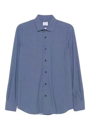 MAZZARELLI Printed Shirt - Blue