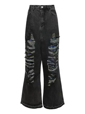 Natasha Zinko Distressed-effect Jeans - Black