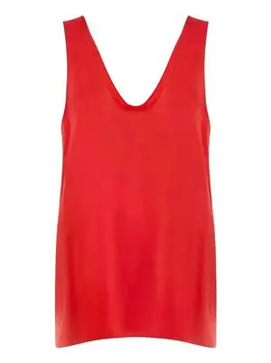 Another Tomorrow V-neck Top - Red