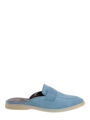 BOUGEOTTE Suede Mules - Blue