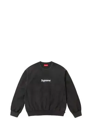 Supreme Washed Box Logo Sweatshirt - Black