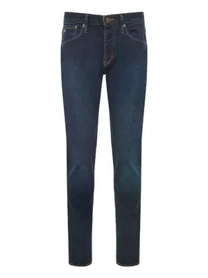 Emporio Armani Logo-patch Jeans - Blue