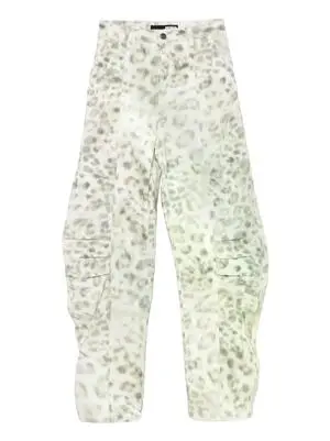 ROTATE BY BIRGER CHRISTENSEN Printed Jeans - White