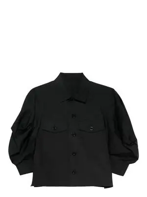 Sacai Poplin Shirt - Black