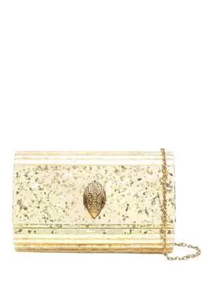 Kurt Geiger Drench Party Eagle Clutch - Gold
