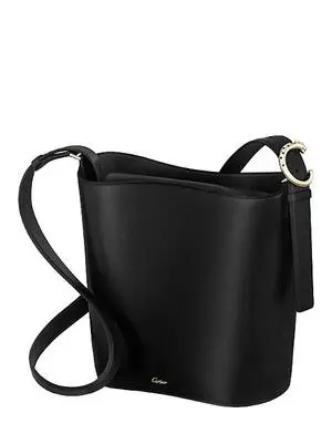 CARTIER Panthère De Chain Small Leather Shoulder Bag - Black