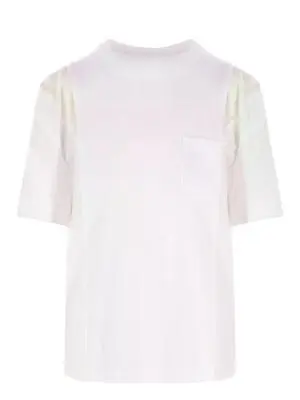 Sacai Panelled T-shirt - White