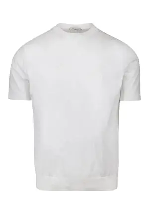 PAOLO PECORA Fine-knit Cotton T-shirt - White
